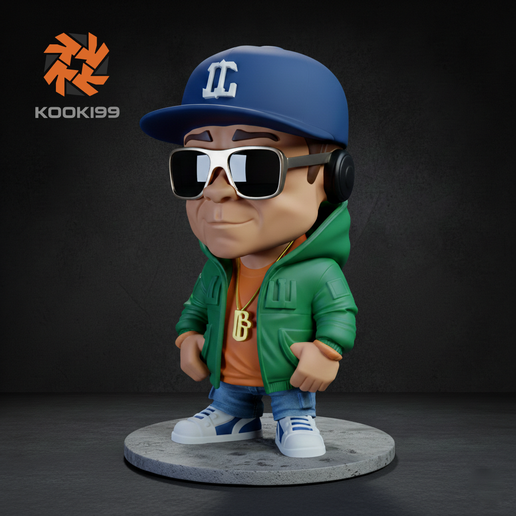🎲 Cute Chibi Rapper Mini・Fichier STL pour Impression 3D・Cults