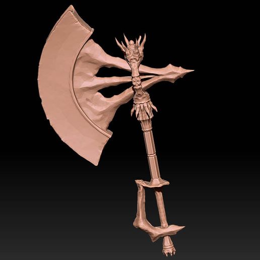 🪓 Dozer Axe - Demons Souls・ STL File for 3D printing・Cults
