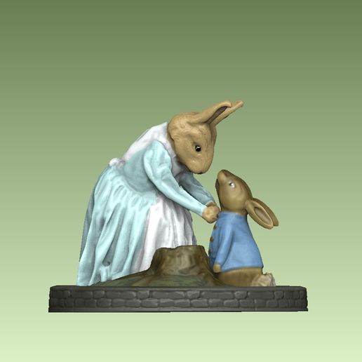 🐇 Peter Rabbit diorama・ STL File for 3D printing・Cults