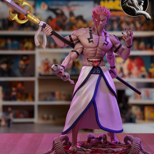 Archivo 3D Sukuna - Jujutsu Kaisen 🗿 ・Diseño imprimible en 3D para ...