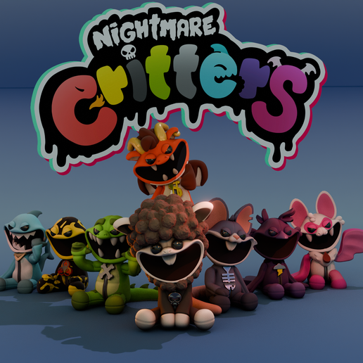 🐉 POPPY PLAYTIME/ NIGHTMARE CRITTERS PACK・ STL File for 3D printing・Cults