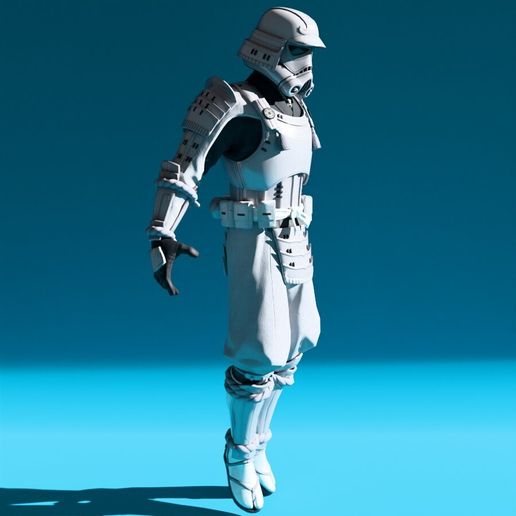 🫡 Stormtrooper Samurai low poly・ STL File for 3D printing・Cults