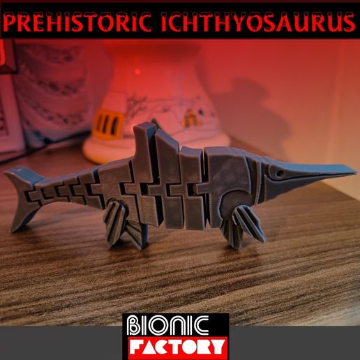 🐠 prehistoric ichthyosaurus・ STL File for 3D printing・Cults