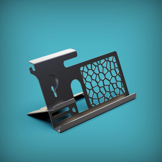 📞 DIY SHEET METAL PHONE STAND DXF FOR CNC・ DWG File for 3D printing and ...