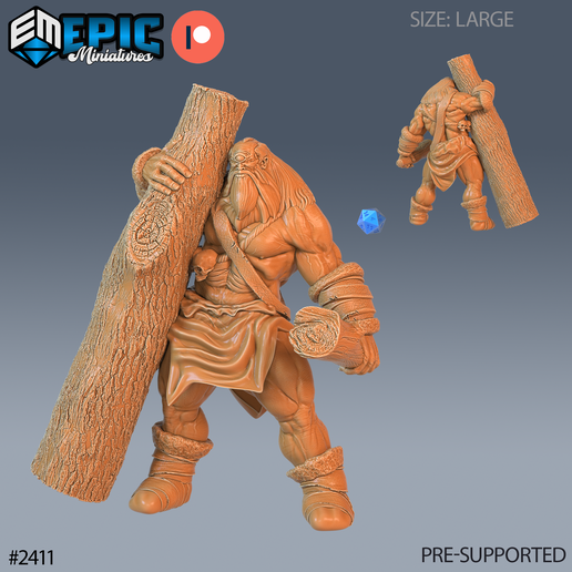 🌨️ Snow Cyclops Tree Trunk ‧ DnD Miniature ‧ Tabletop Miniatures ...