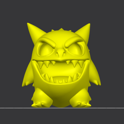 💀 Skeleton Gengar・ STL File for 3D printing・Cults
