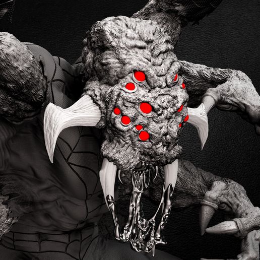 👨 Wicked Marvel Man Spider Sculpture: Tested and ready for 3d printing ...