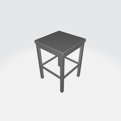 🧸 Stool miniature - 3d model・ STL File for 3D printing・Cults