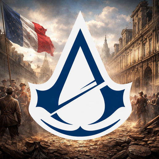 📛 Assassin's Creed Unity Badge・ STL File for 3D printing・Cults