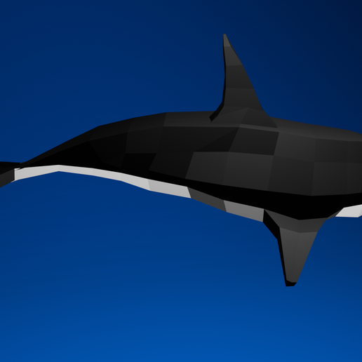 🐳 Orca Low Poly style・ STL File for 3D printing・Cults