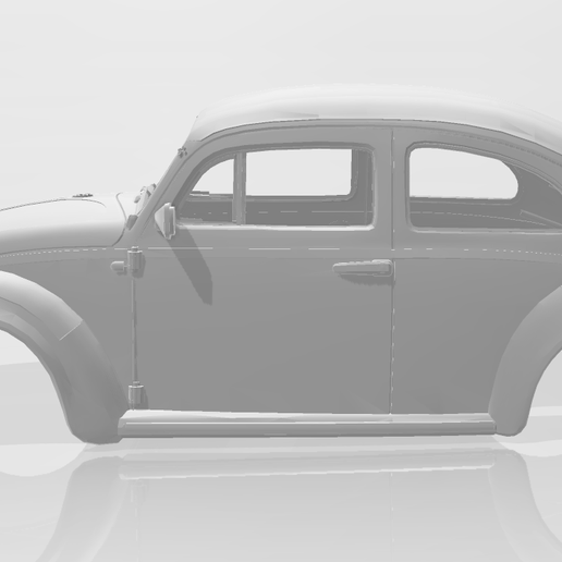 🪲 VW Beetle 1500S 1973 Shell Body - Divided Parts for Easy Printing ...