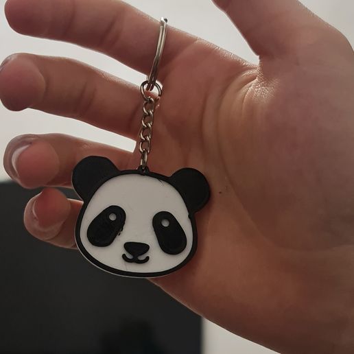 🗝️ Keychain "Cute Panda"・Free STL File for 3D printing・Cults