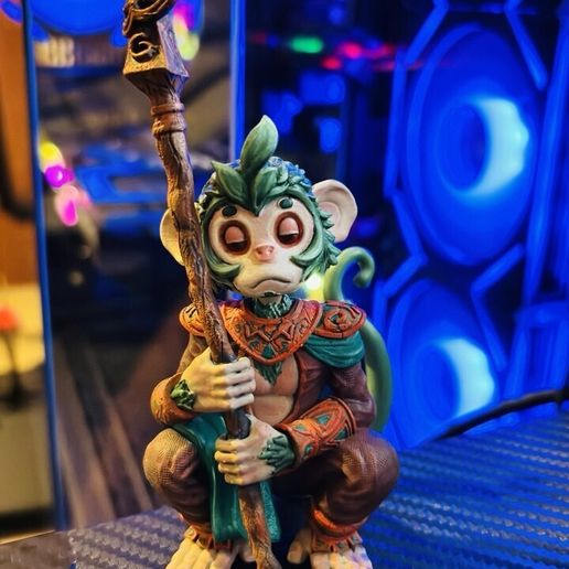 🐒 Monkey Monk CONCEPT・Free STL File for 3D printing・Cults