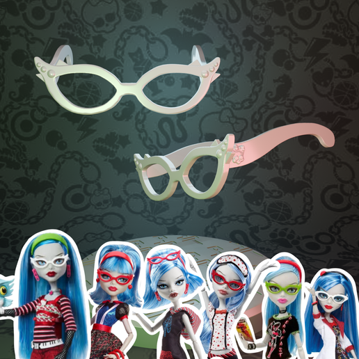 👹 Monster High Basic Ghoulia Yelps doll glasses replacement・ STL File ...