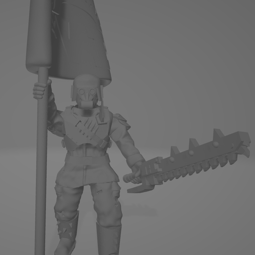 💂 Traitor Guard standard bearer・Free STL File for 3D printing・Cults