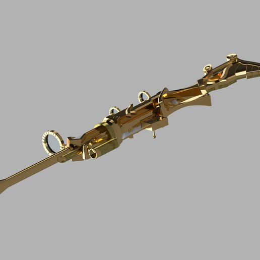 🔫 Caitlyn Rifle League of Legends with leds・ STL File for 3D printing ...