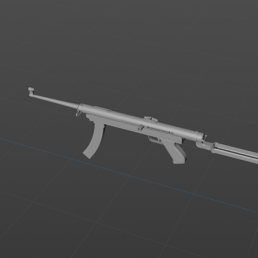 🔫 Soviet PPK-41 submachine gun 3D model material・Archivo OBJ para ...