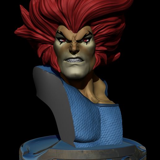 3D file x19 Thundercats Busts pack 1 STL files collectibles CG Pyro ...
