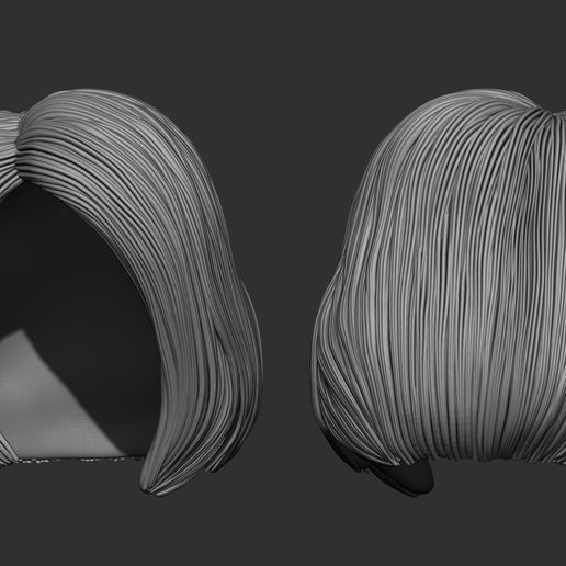 ♀️ 28 Female hair・ 3D File for 3D printing・Cults