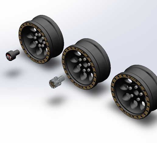 🚗 1/24 Scale M/T Baja Wheels・ STL File for ・Cults