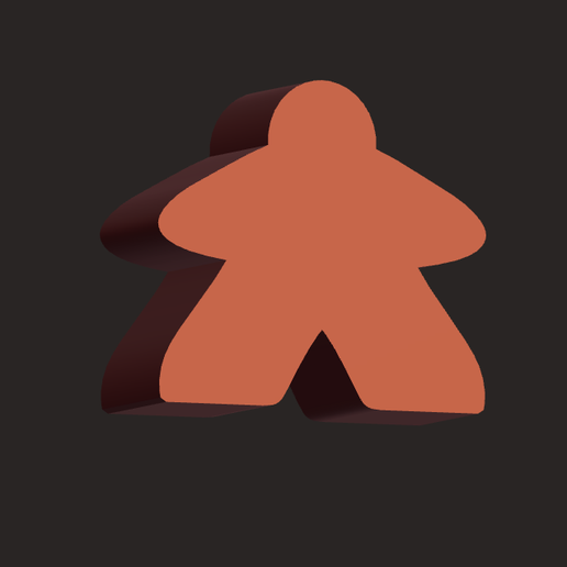 🎲 Meeple game Token Person・Free STL File for 3D printing・Cults