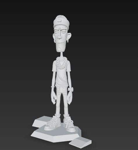 🦸 3D Printable Modern Urban Youth Figure – Minimalist Street Style・ STL ...