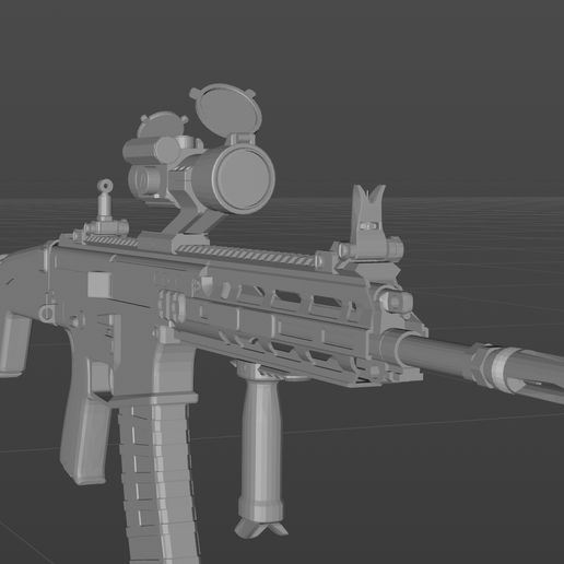 🗺️ Japanese Howa 20-type rifle digital model material・ STL File for 3D ...