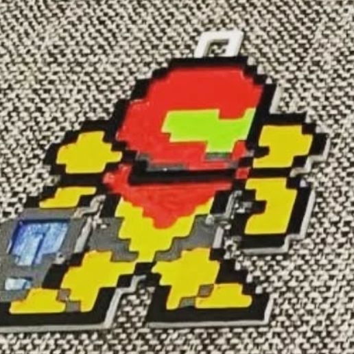 STL file Samus 8 bits 🗝️ ・Model to download and 3D print・Cults