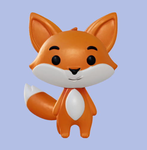 STL file Cute Kawaii Fox Character - 3D Printable Model 🦊 ・3D printer ...