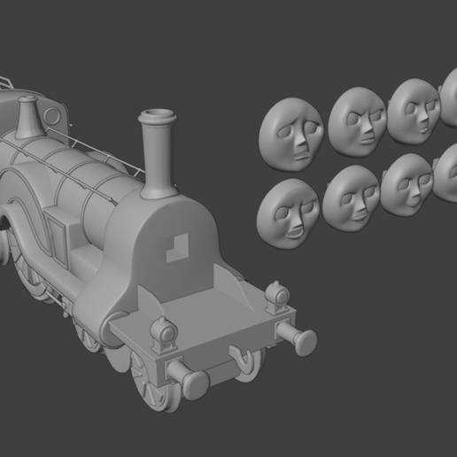 🚆 Emily engine - Thomas & Friends + 11 Interchangeable faces.・ 3D File ...