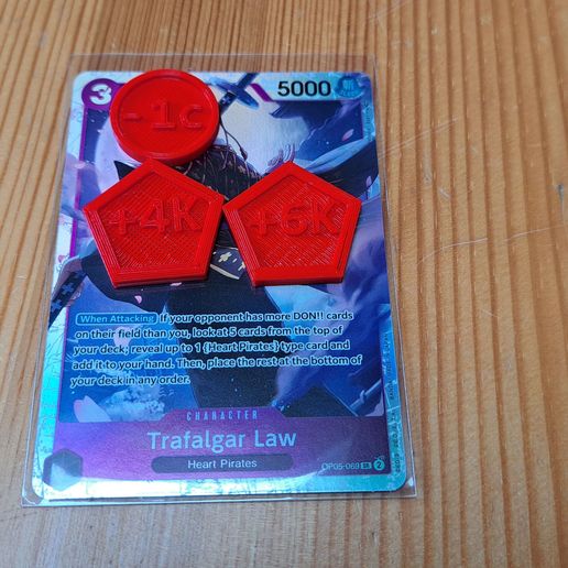 🆓 FREE One Piece TCG minus cost and plus / minus power status coins ...