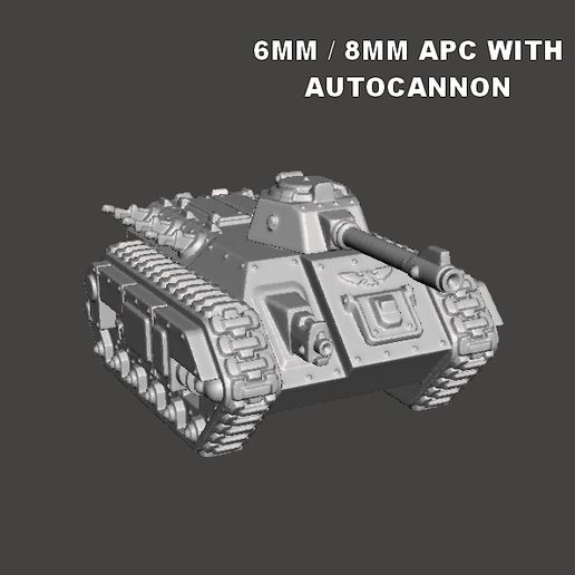 🪖 6MM 8MM SCALE IMPERIAL GUARDIANS APC TANKS MINIATURE MODELS FOR SCIFI ...