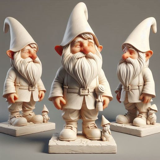 🧚 409 Fairy Tale Gnome - Full-Body Figurine on Base, Halloween, fox ...