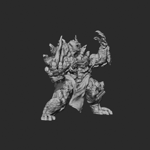 STL file Fire Golem 🔥 ・3D print design to download・Cults