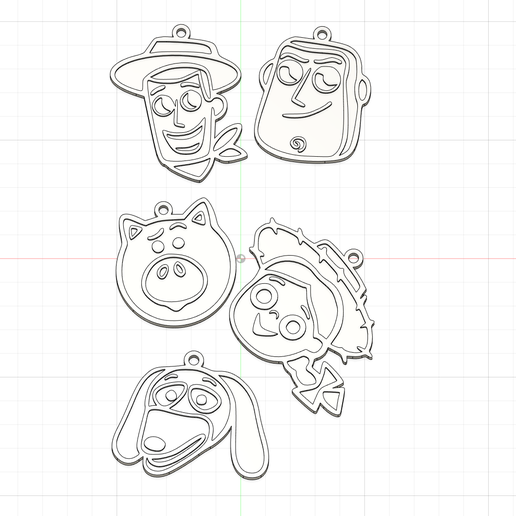 🔑 Llaveros Toy Story - Personajes (Woody, Buzz, Jessie, Slinky, Ham ...