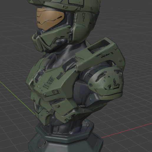👤 Master Chief - Bust for 3D Printing | Master Chief | STL Collectible ...