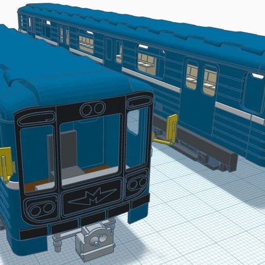 Free STL file Номерной (81-717/714) xUSSR metro train (h0 scale 1:87) 🚇 ...