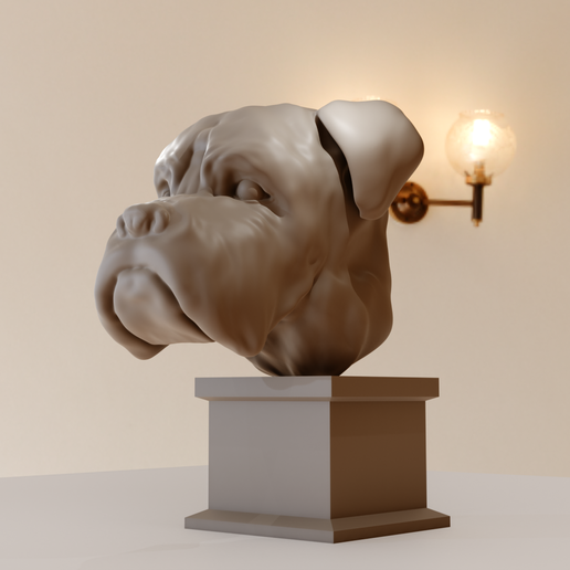 STL file Boxer bust statue stl 👤 ・Model to download and 3D print・Cults