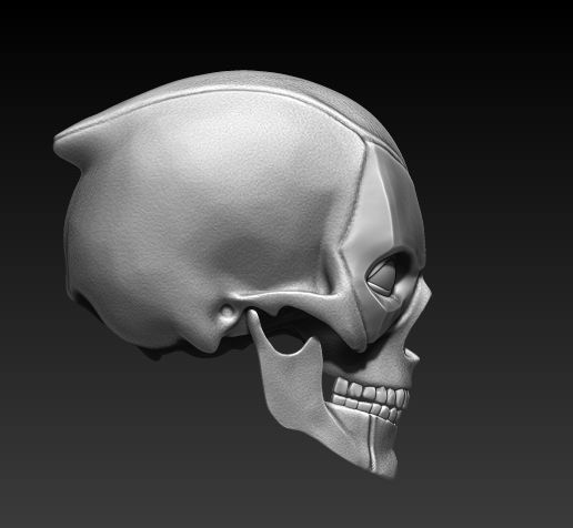 💀 DEADPOOL SKULL V2・ STL File for ・Cults