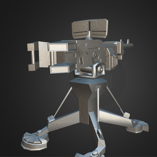 Archivo 3D Fixed Machine Gun - Tactical Mounted 3D Model 🔫 ・Idea de ...