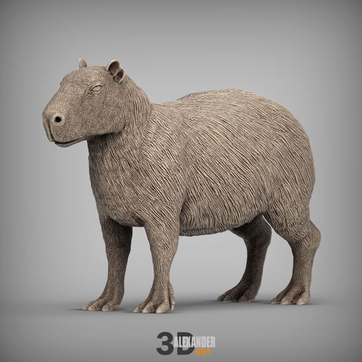 STL file Capybara 3D print model ⛰️ (OBJ)・3D printing template to download・Cults