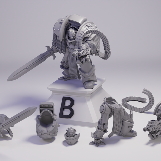 3D file 3 Poses - Gabriel Santar (Catapheractii Armor) - WH PORXY 🎲 ・3D ...