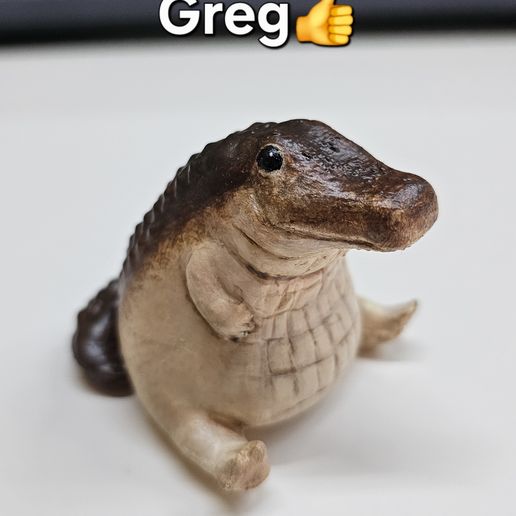 Greg 👍 Chubby crocodile 👍 Chubby crocodile 👍 Chubby crocodile 👍 Chubby crocodile・Free STL File ...