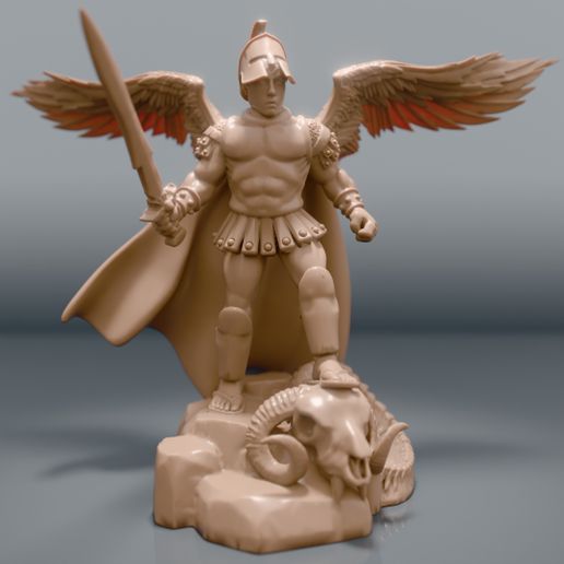 🗿 Archangel Michael Figure - A Divine and Majestic Sculpture・ STL File ...