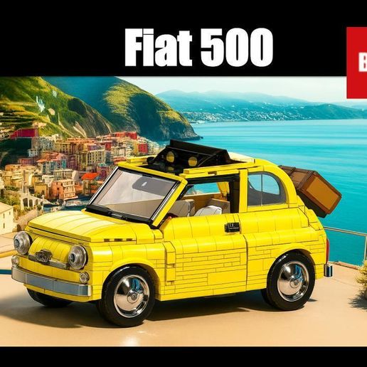 🧱 Набор Brick Fiat 500・Бесплатный бесплатно STL для 3D-печать・Cults