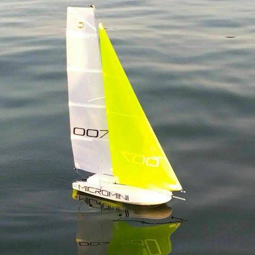 ⛵ Rc sailboat MICROMINI 065・ STL File for 3D printing・Cults
