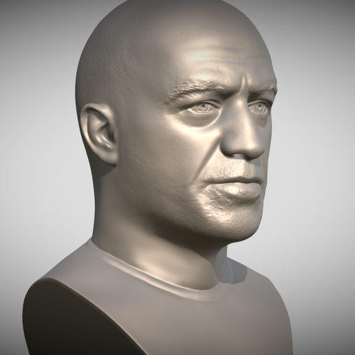 👤 Joe Rogan bust for 3D printing・ STL File for 3D printing・Cults