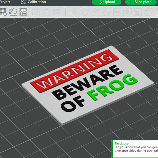 ⚠️ WARNING Beware of frog・Free 3MF File for ・Cults