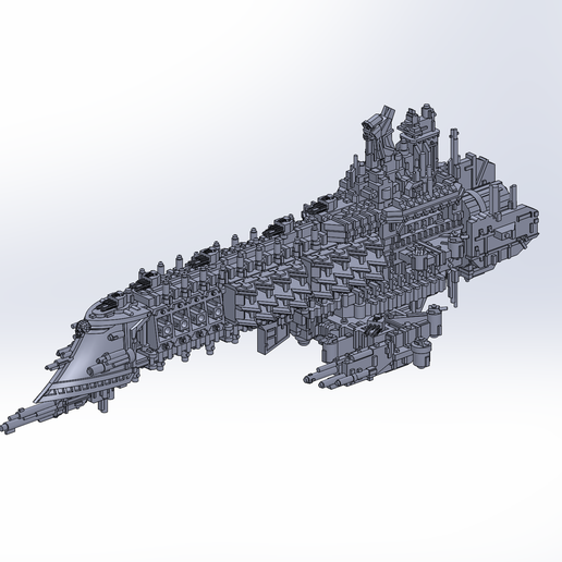 🎲 Emperor Battleship・ STL File for 3D printing・Cults