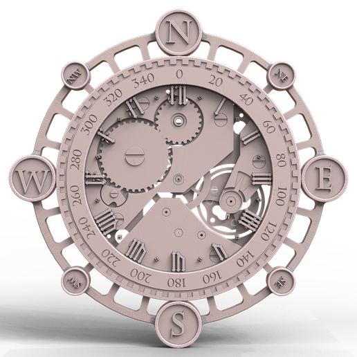 3D file 3D Model STL File for CNC Router Laser & 3D Printer Compass ...